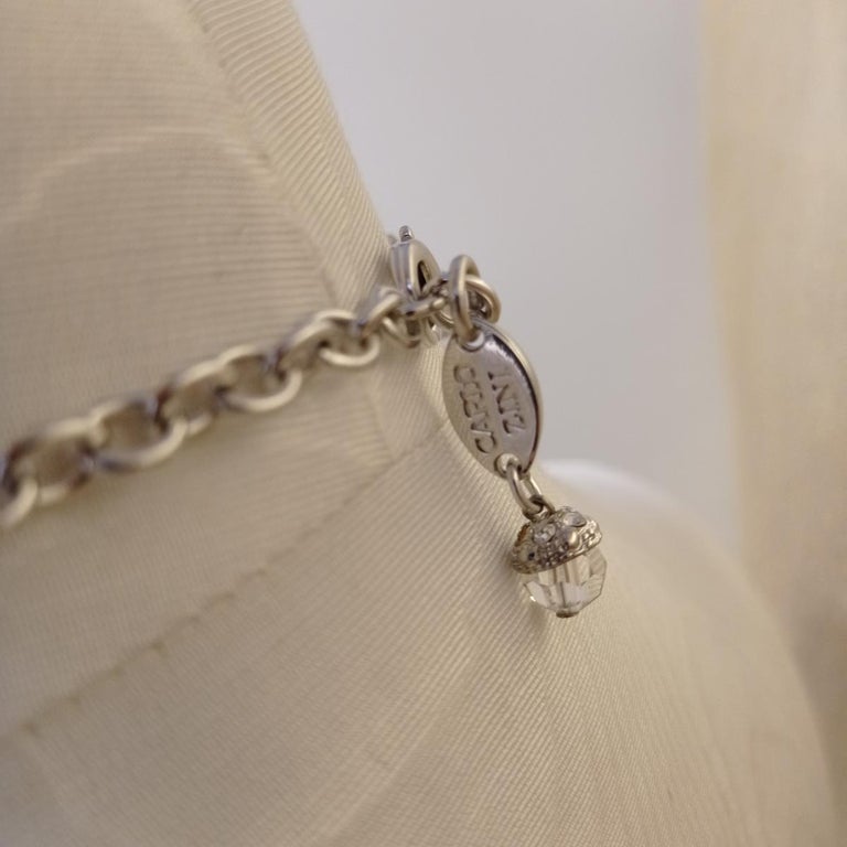 Carlo Zini Crystal Rose Collier For Sale at 1stDibs