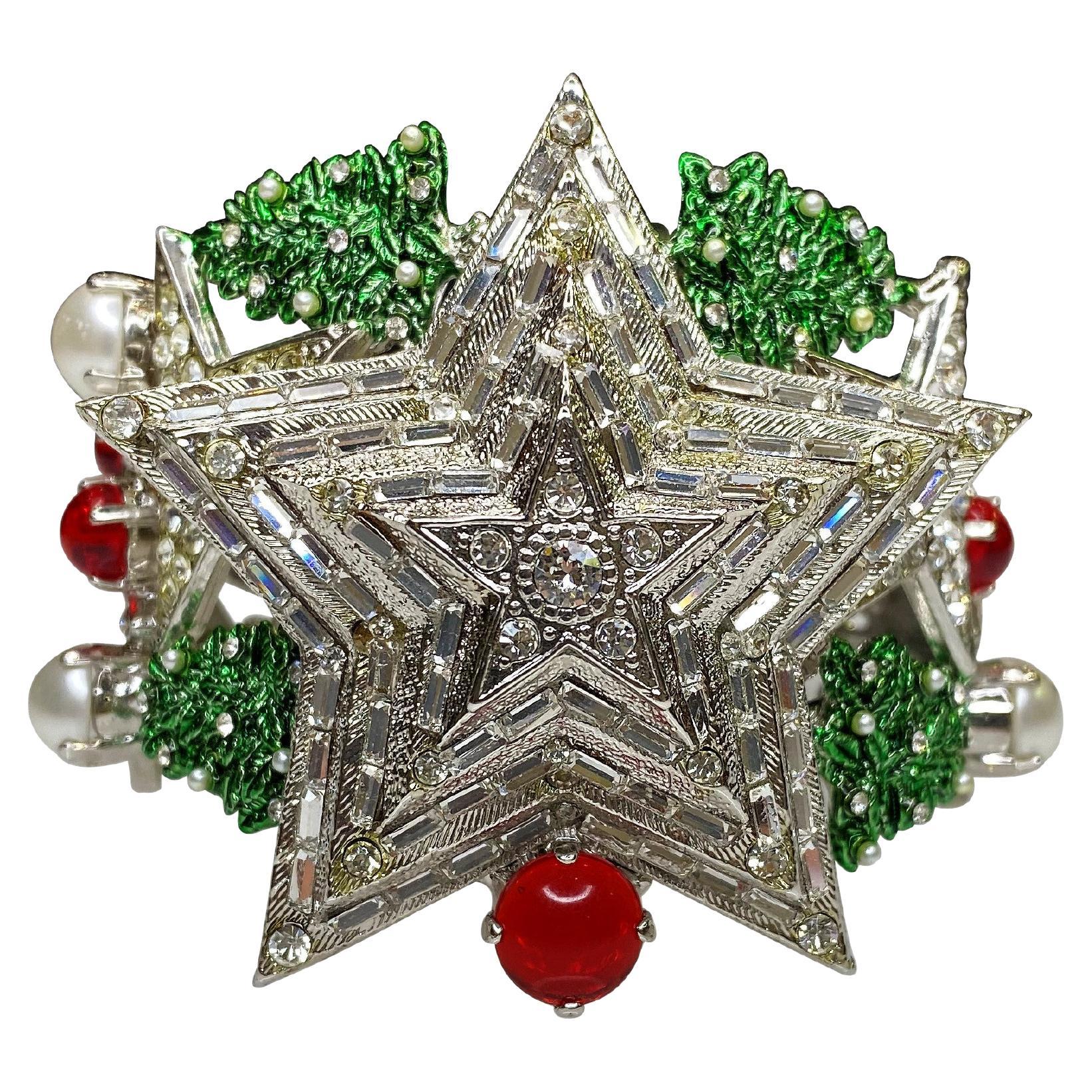 Carlo Zini Milano Christmas Bangle For Sale at 1stDibs