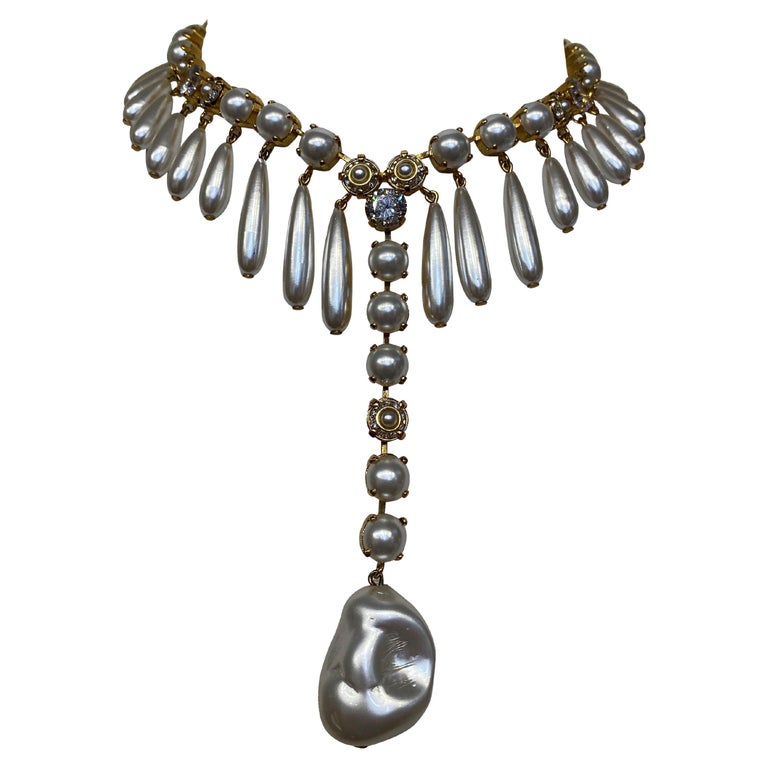 Carlo Zini Pearls Collier For Sale at 1stDibs