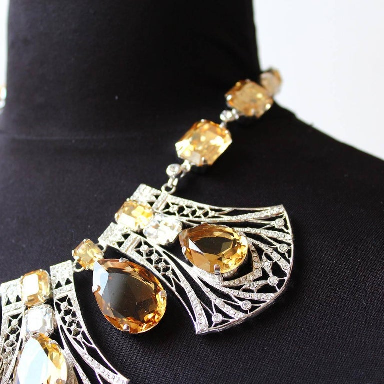 Carlo Zini Topaze Like Maxi Collier For Sale at 1stDibs