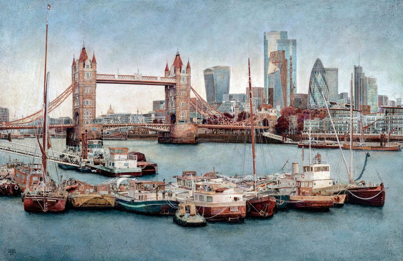 Tower Bridge Painting - 123 For Sale on 1stDibs