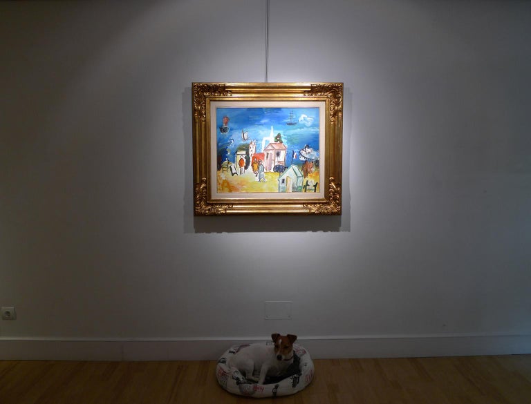 Carlos Nadal - "Bord de Mer", 20th Century oil on canvas by Spanish ...
