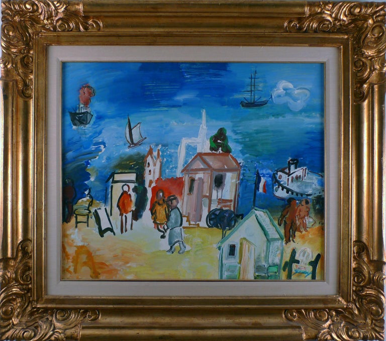 Carlos Nadal - "Bord de Mer", 20th Century oil on canvas by Spanish ...