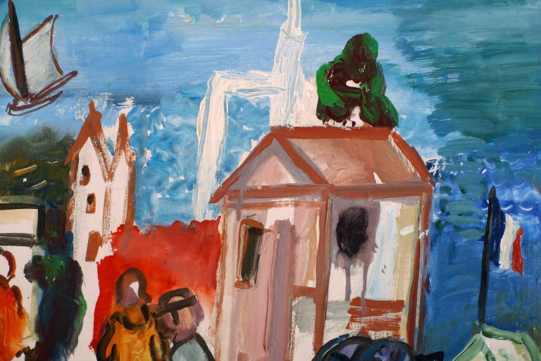 Carlos Nadal - "Bord de Mer", 20th Century oil on canvas by Spanish ...