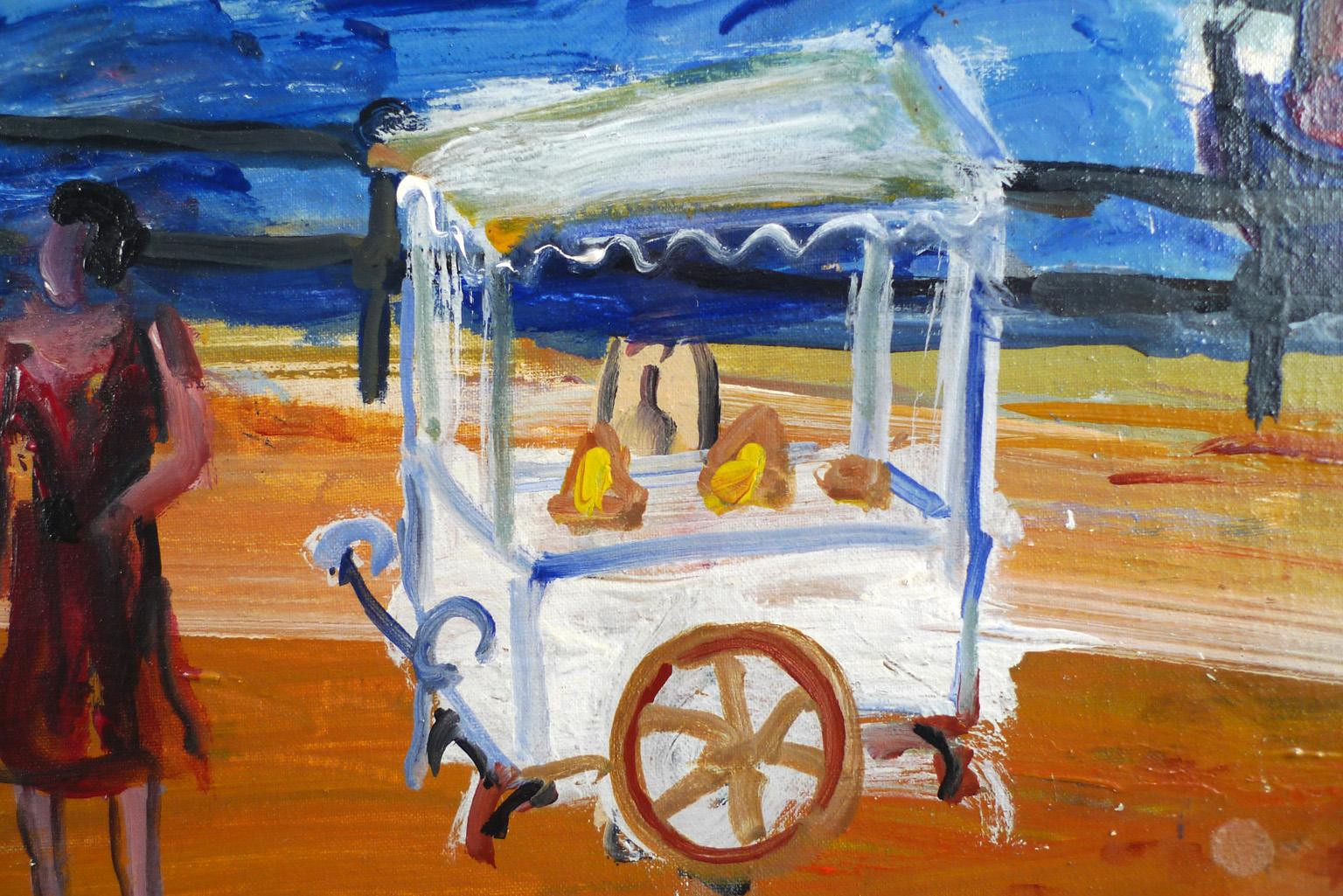 Carlos Nadal - "Fête Nautique", 20th Century oil on canvas by Spanish ...