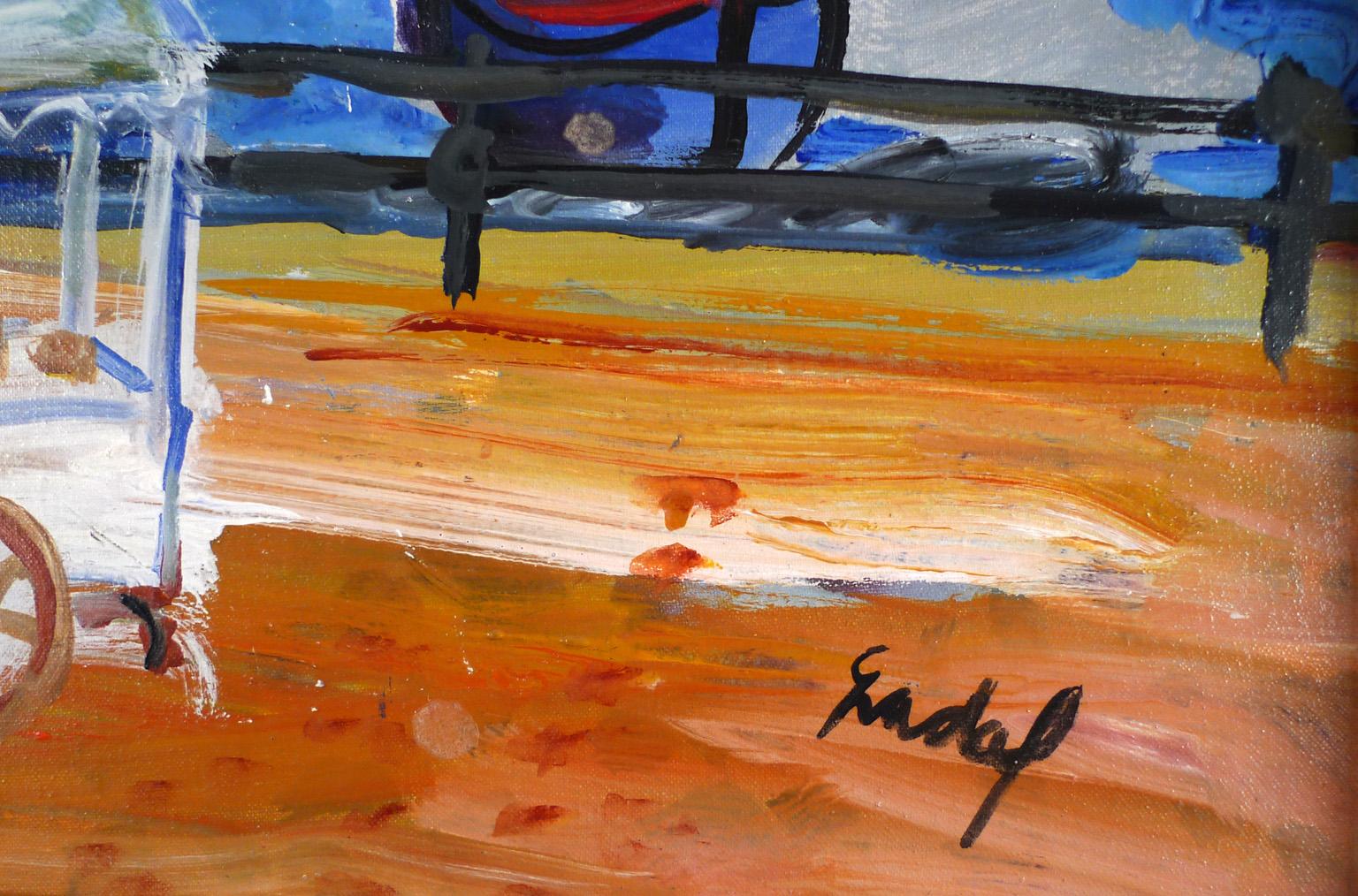 Carlos Nadal - "Fête Nautique", 20th Century oil on canvas by Spanish ...