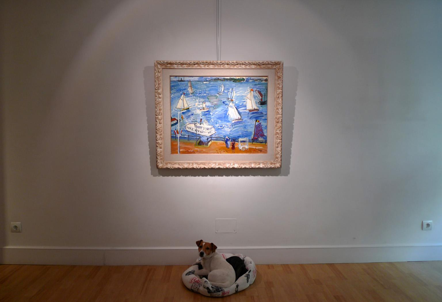 Carlos Nadal - "Fête Nautique", 20th Century oil on canvas by Spanish ...