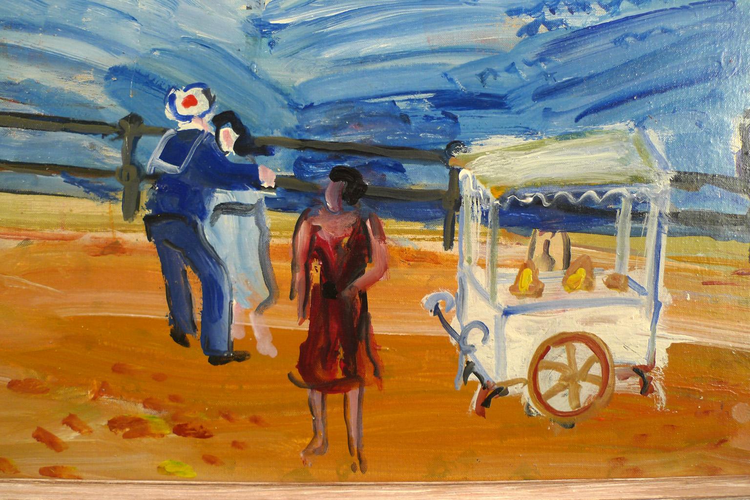 Carlos Nadal - "Fête Nautique", 20th Century oil on canvas by Spanish ...