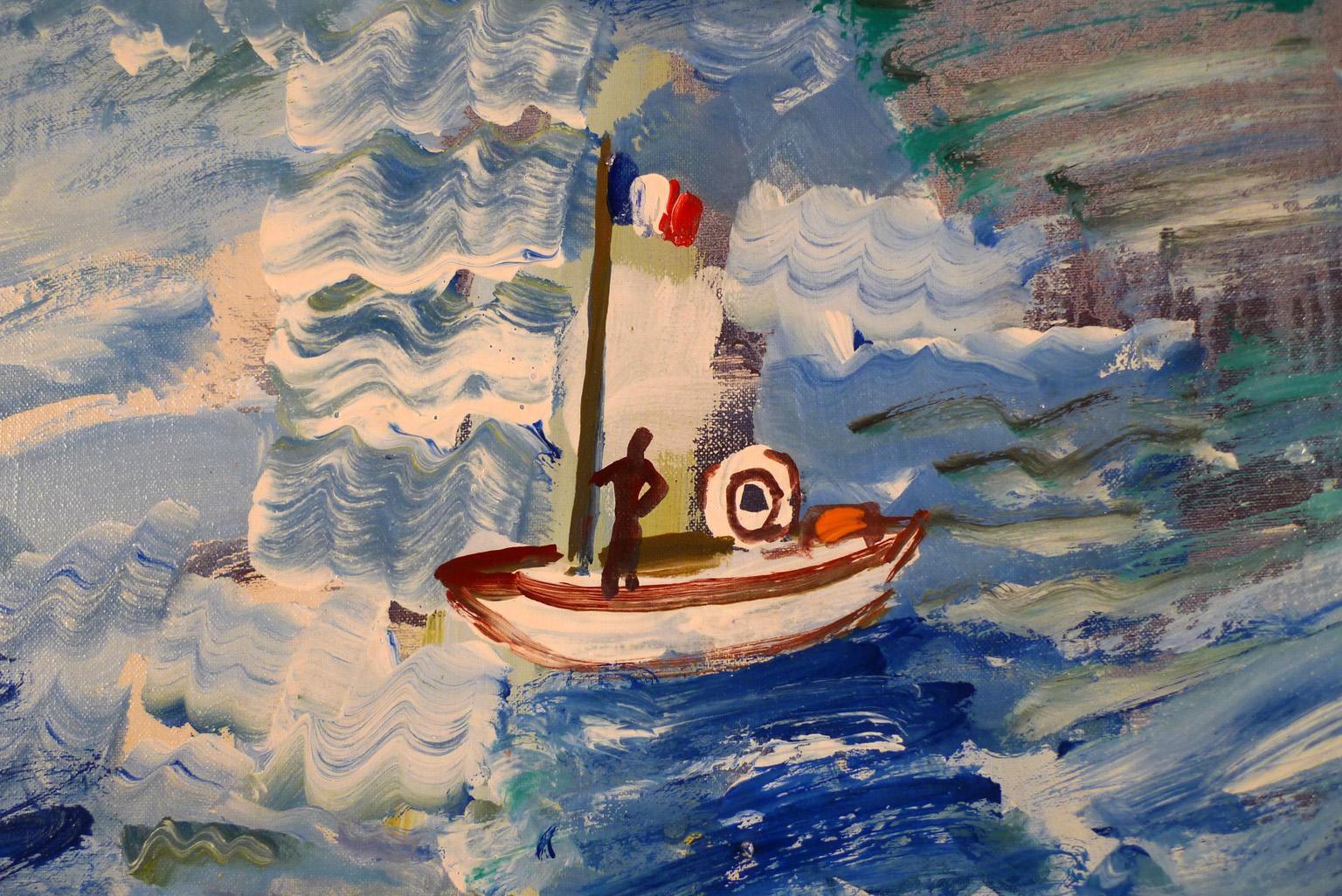 Carlos Nadal - "Fête Nautique", 20th Century oil on canvas by Spanish ...