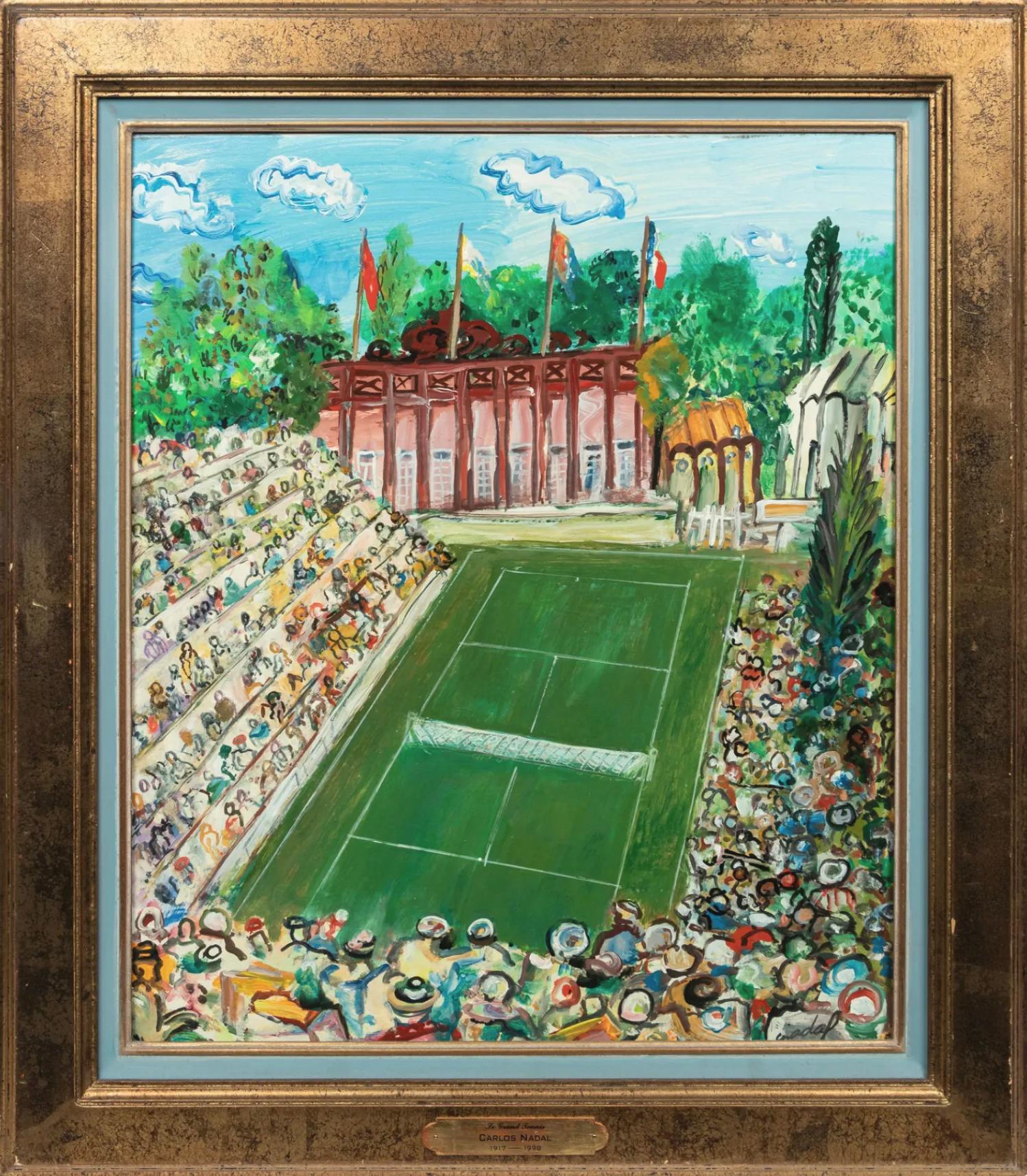 Carlos Nadal - Le Grand Tenis by Carlos Nadal - Pintura al óleo, Pista ...