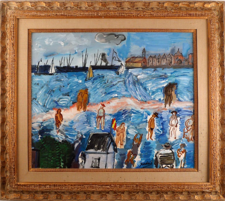 Carlos Nadal - "Mer de Lumière", 20th Century Acrylic on Canvas by ...
