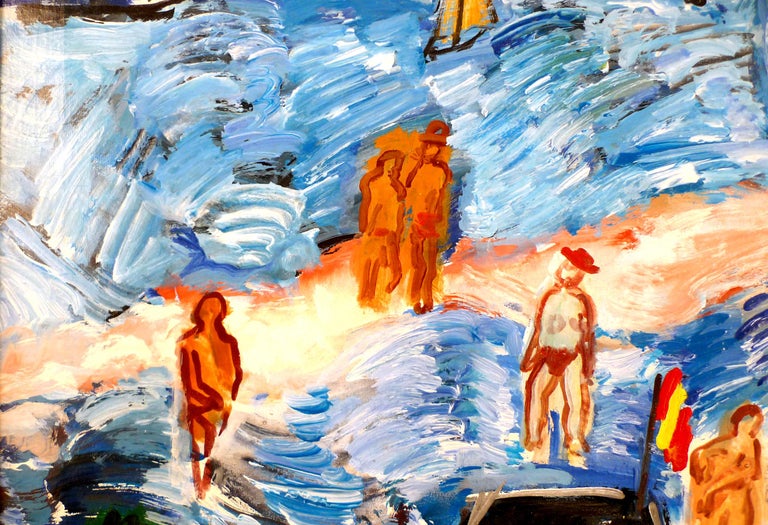 Carlos Nadal - "Mer de Lumière", 20th Century Acrylic on Canvas by ...