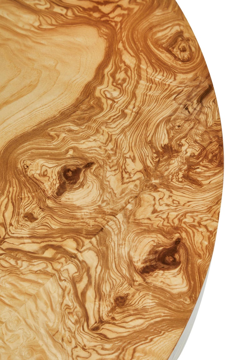 Carlton Coffee Table 36" DIA, in Natural Burl Wood, by August Abode For ...