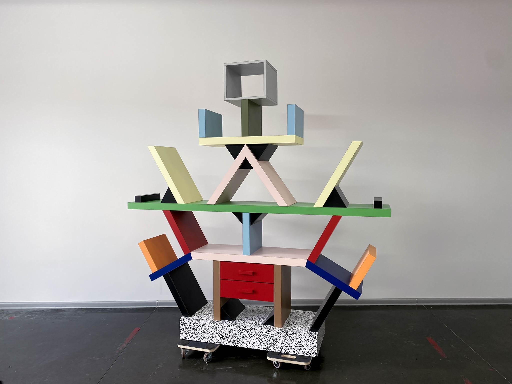Carlton Library Bookcase by Ettore Sottsass - Memphis Milano For Sale ...