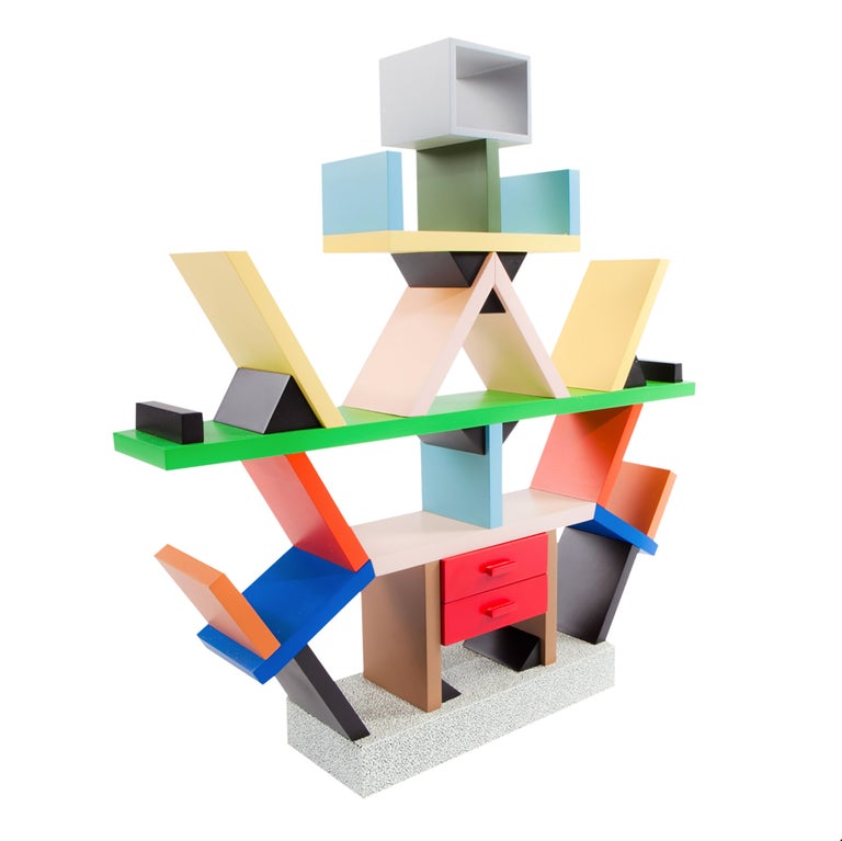 "Carlton" Shelf or Room Divider by Ettore Sottsass for Memphis, Italy ...