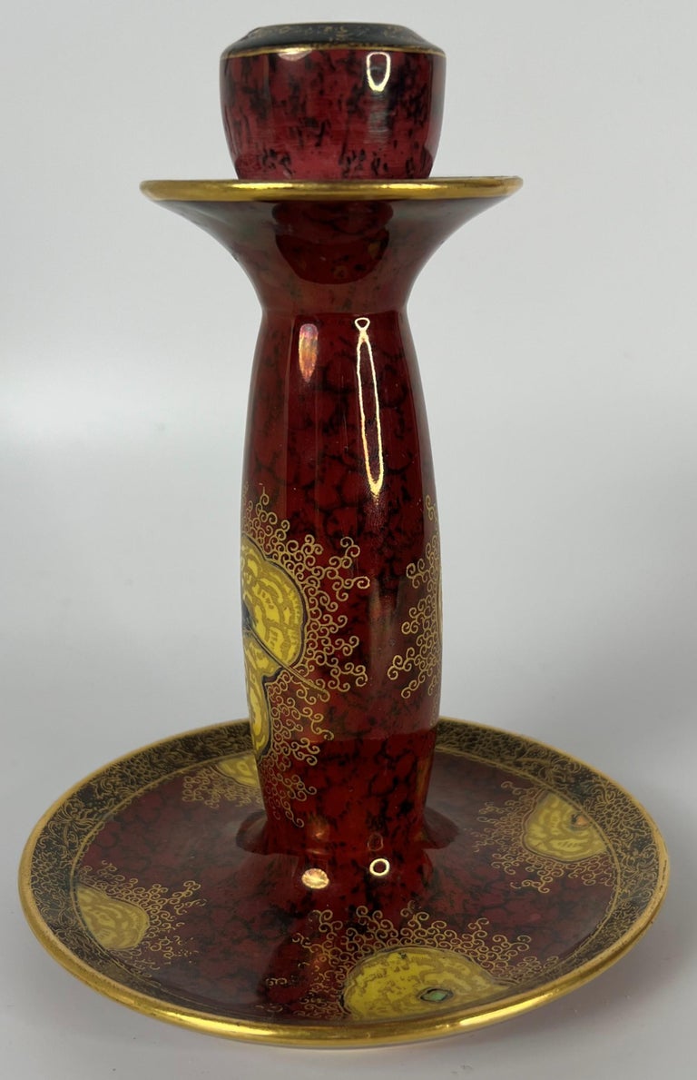 Carlton Ware C1930 Candlestick 3074 Swallow and Paradise Bird Tree ...