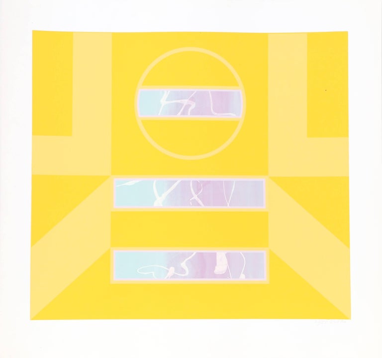 Carmen Cicero - Abstract Yellow Silkscreen by Carmen Cicero For Sale at ...