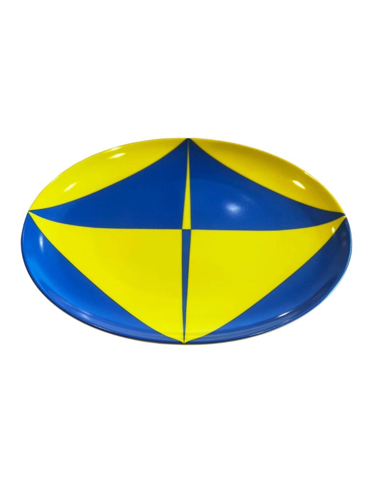 Carmen Herrera, Rondo (Blue and Yellow) 1965 For Sale at 1stDibs