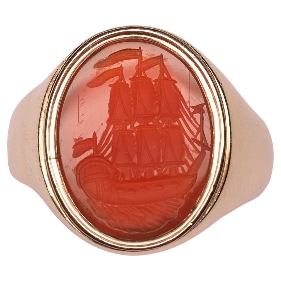 Sapphire Intaglio Ring For Sale at 1stDibs | tace aut face