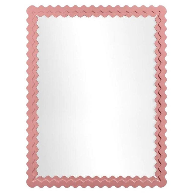Carnival Chaos Rectangle Mirror in Pink Punch For Sale at 1stDibs