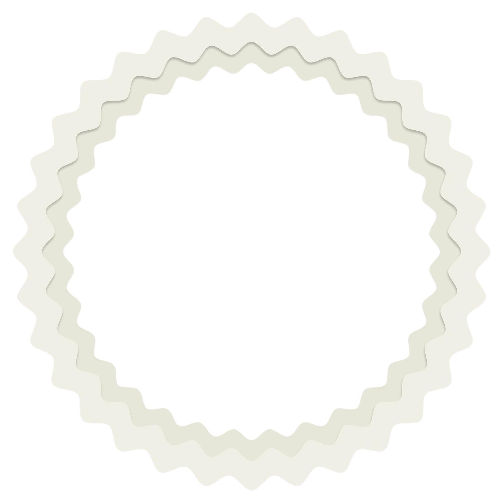 Custom Made Pine Cone Round Mirror at 1stDibs