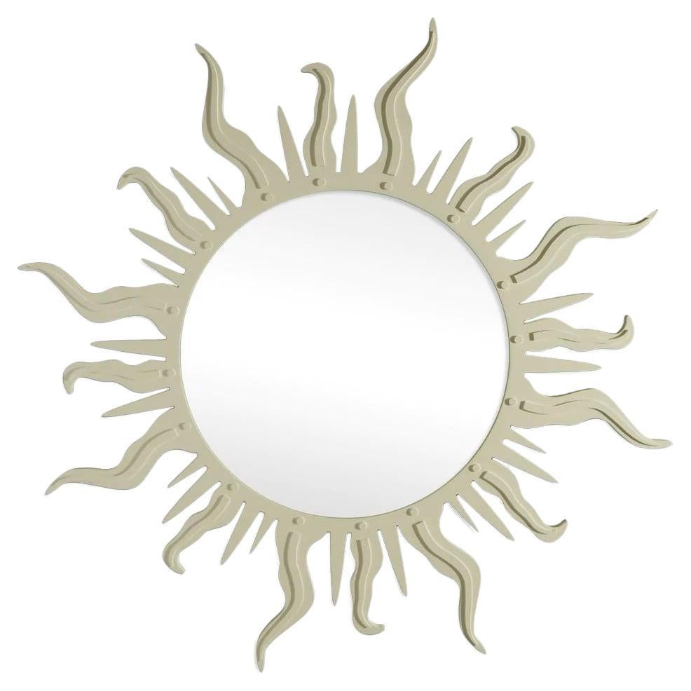 Carnival Zulu Circle Mirror in Delaware Putty For Sale at 1stDibs