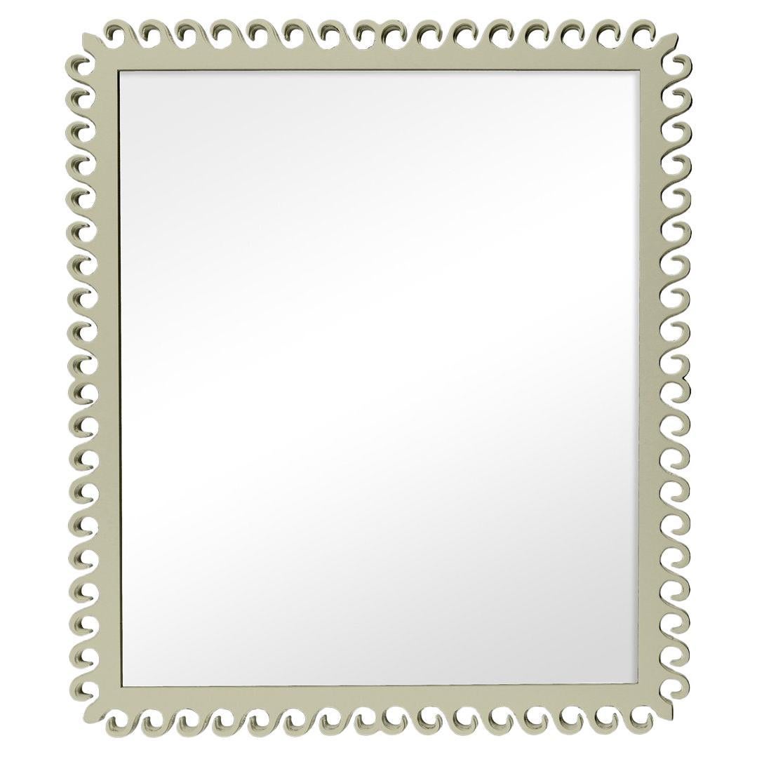 Carnival Muses Rectangle Mirror in Cooking Apple Green For Sale at 1stDibs