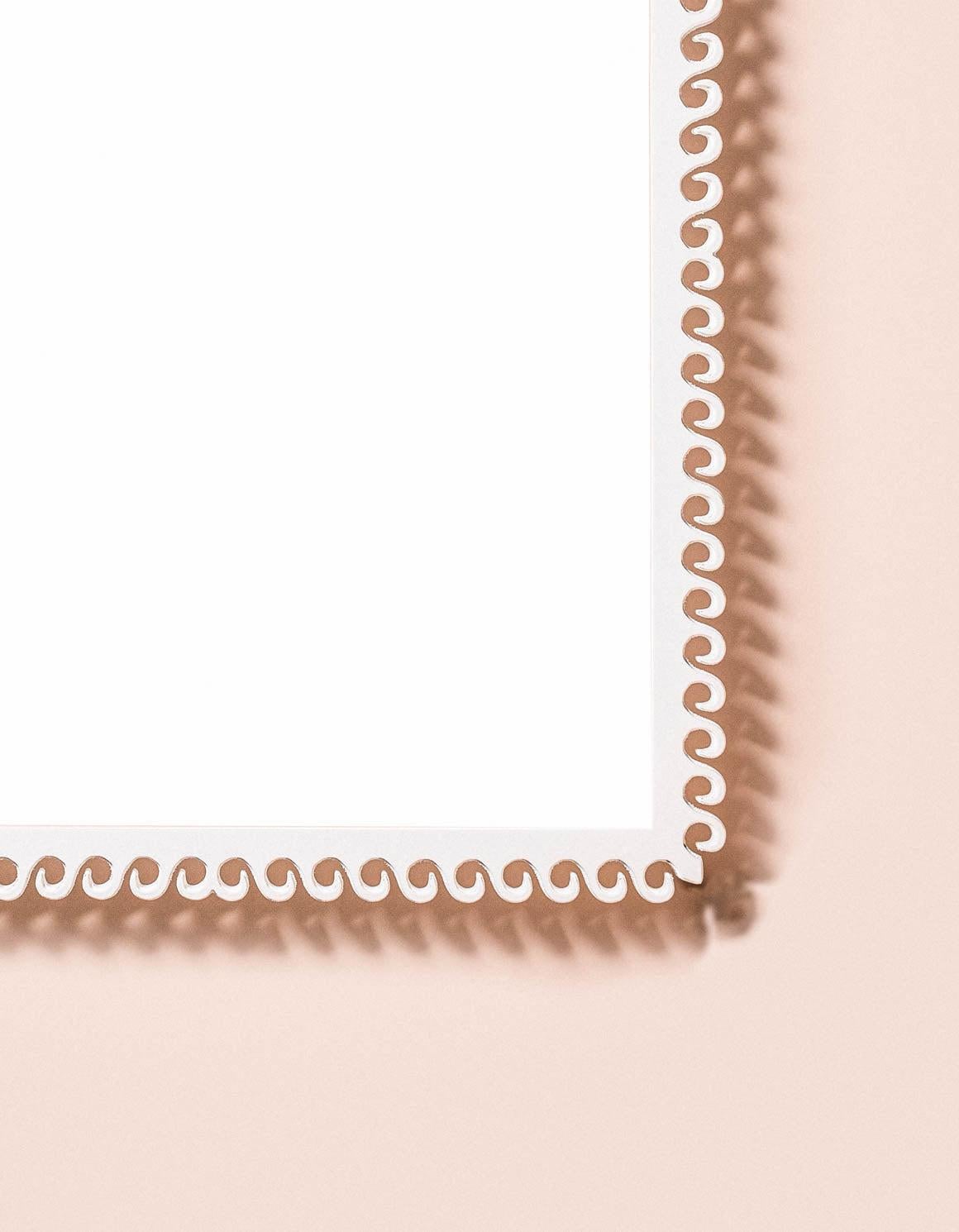 Carnival Gras Rectangle Mirror in Delaware Putty For Sale at 1stDibs