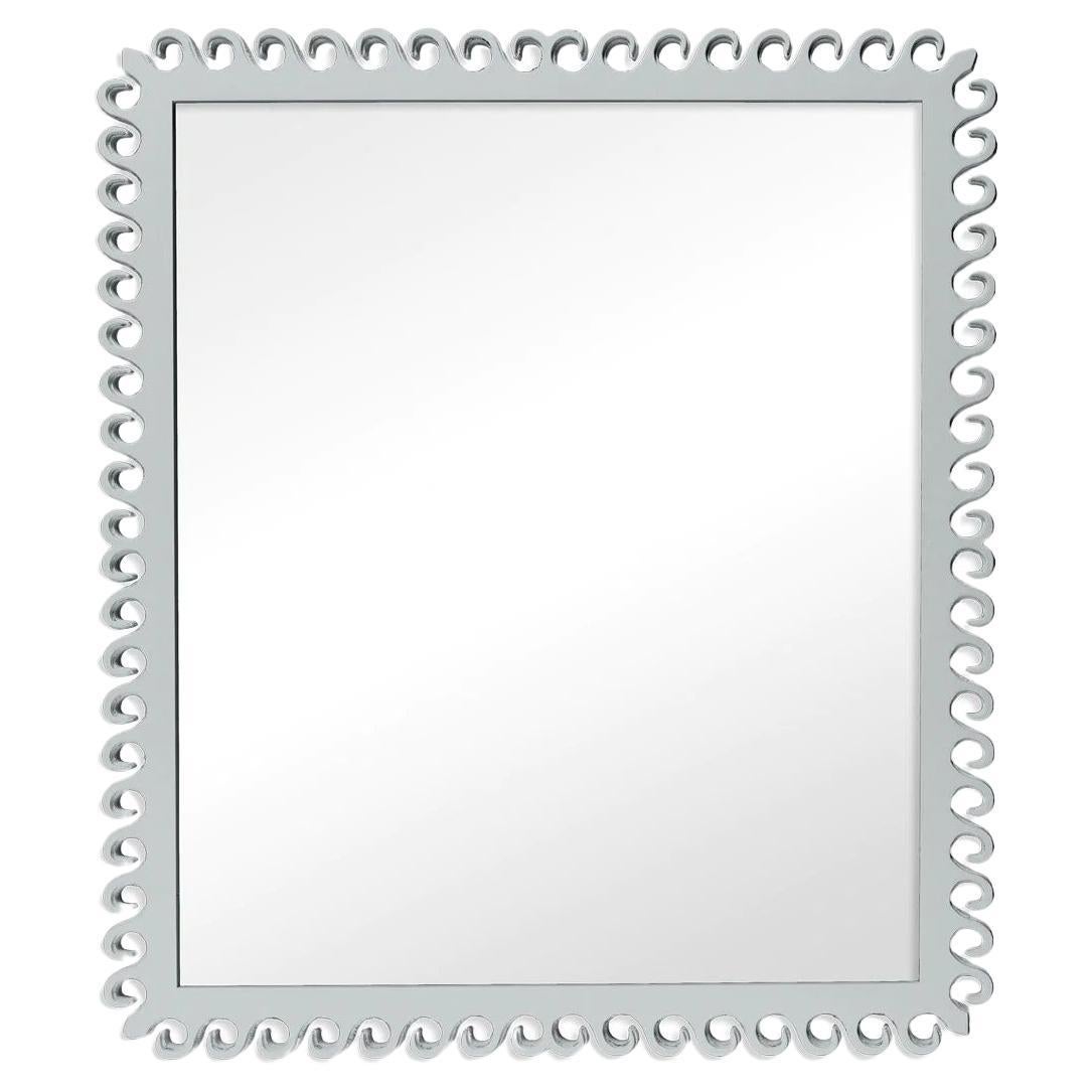Carnival Gras Rectangle Mirror in Spring Iris For Sale at 1stDibs