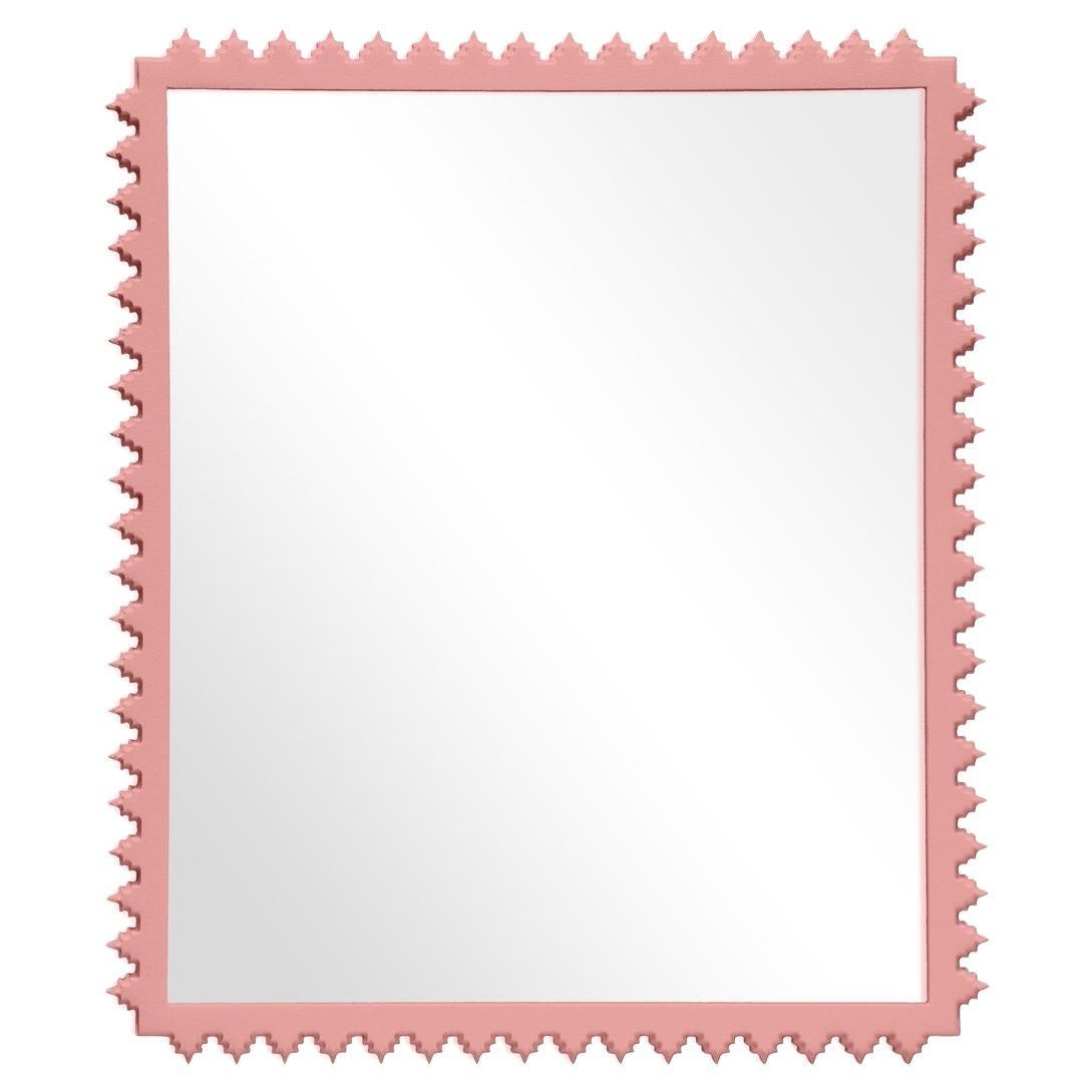 Carnival Muses Rectangle Mirror in Pink Punch For Sale at 1stDibs