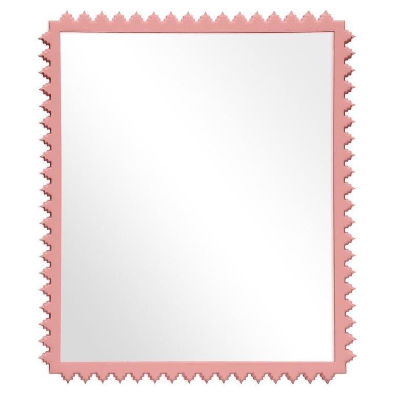 Carnival Muses Rectangle Mirror in Pink Punch For Sale at 1stDibs