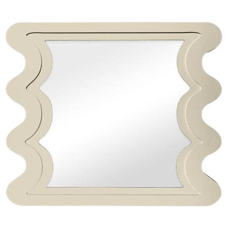 Carnival Mystic Rectangle Mirror in Delaware Putty For Sale at 1stDibs