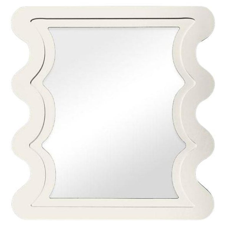 Carnival Mystic Rectangle Mirror in White Dove For Sale at 1stDibs
