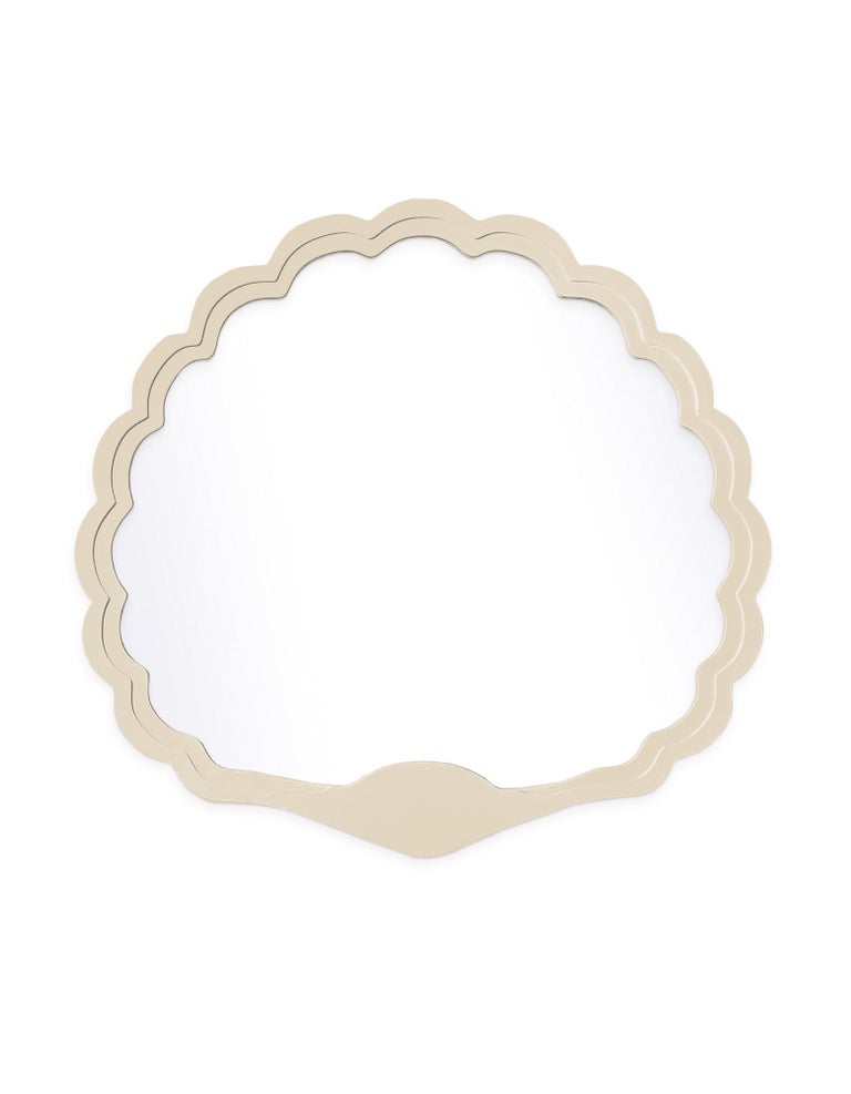 Carnival Proteus Mirror in Delaware Putty For Sale at 1stDibs