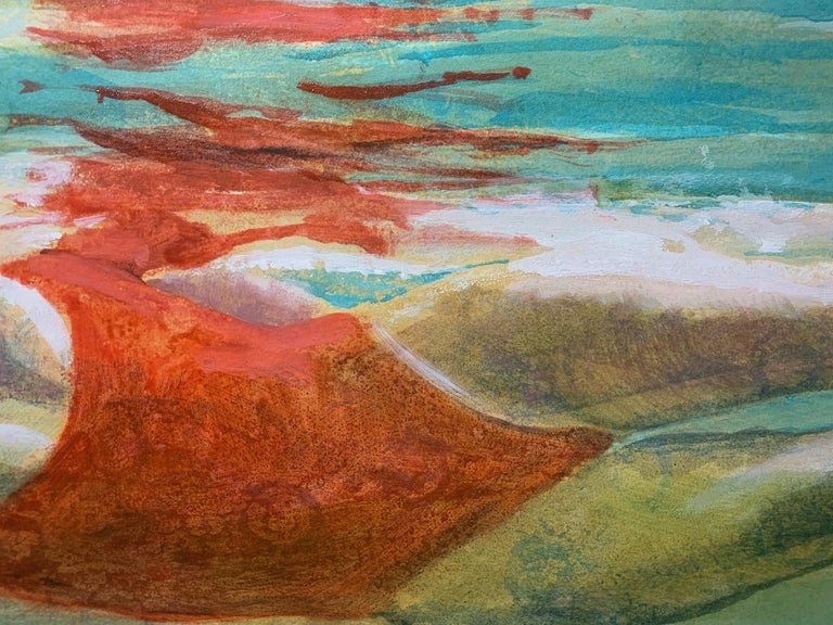 Carol Bennett - "Effervescence" oil painting of a woman in a red suit ...