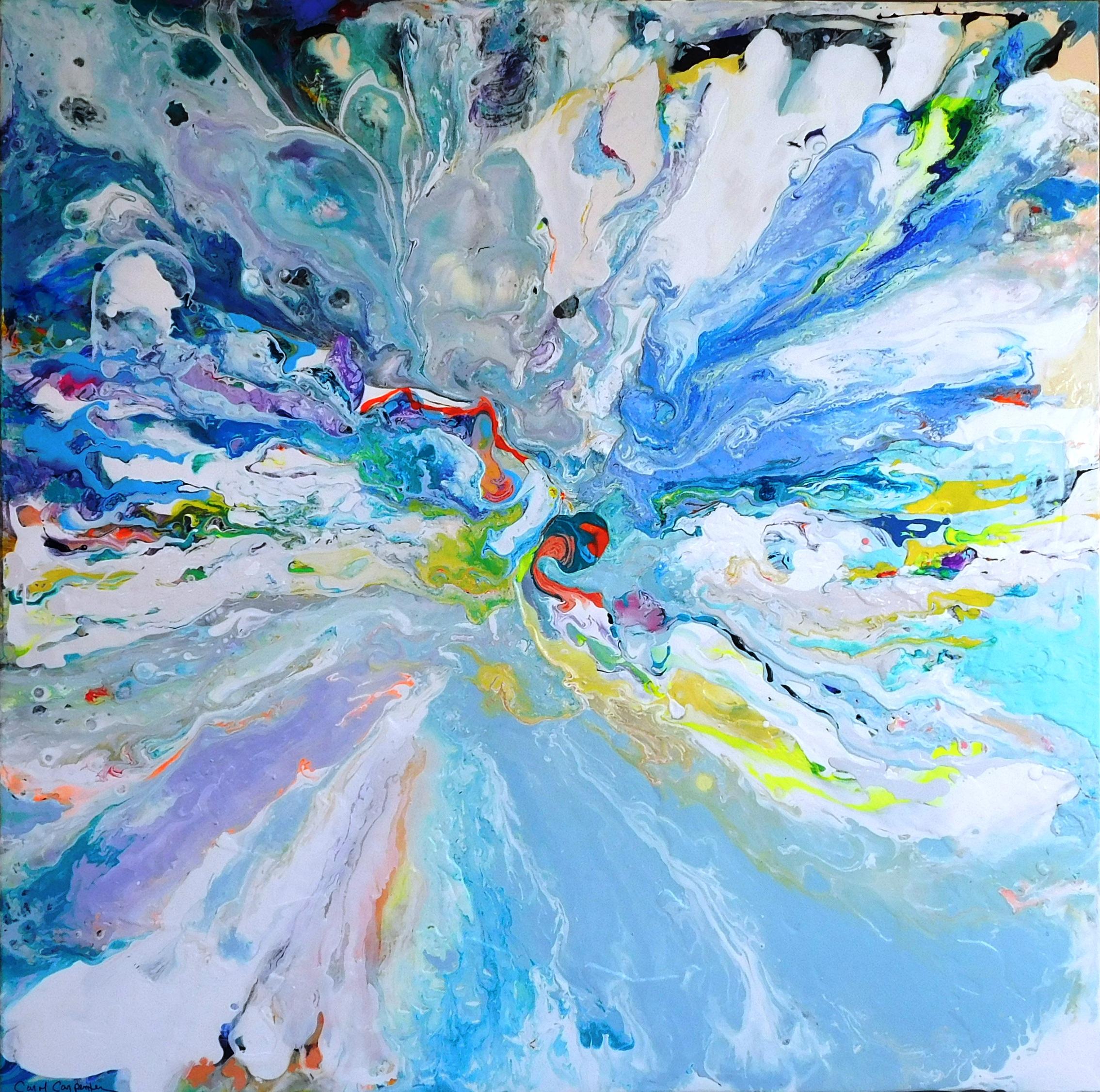 Carol Carpenter - The Road, original abstract expressionist landscape ...