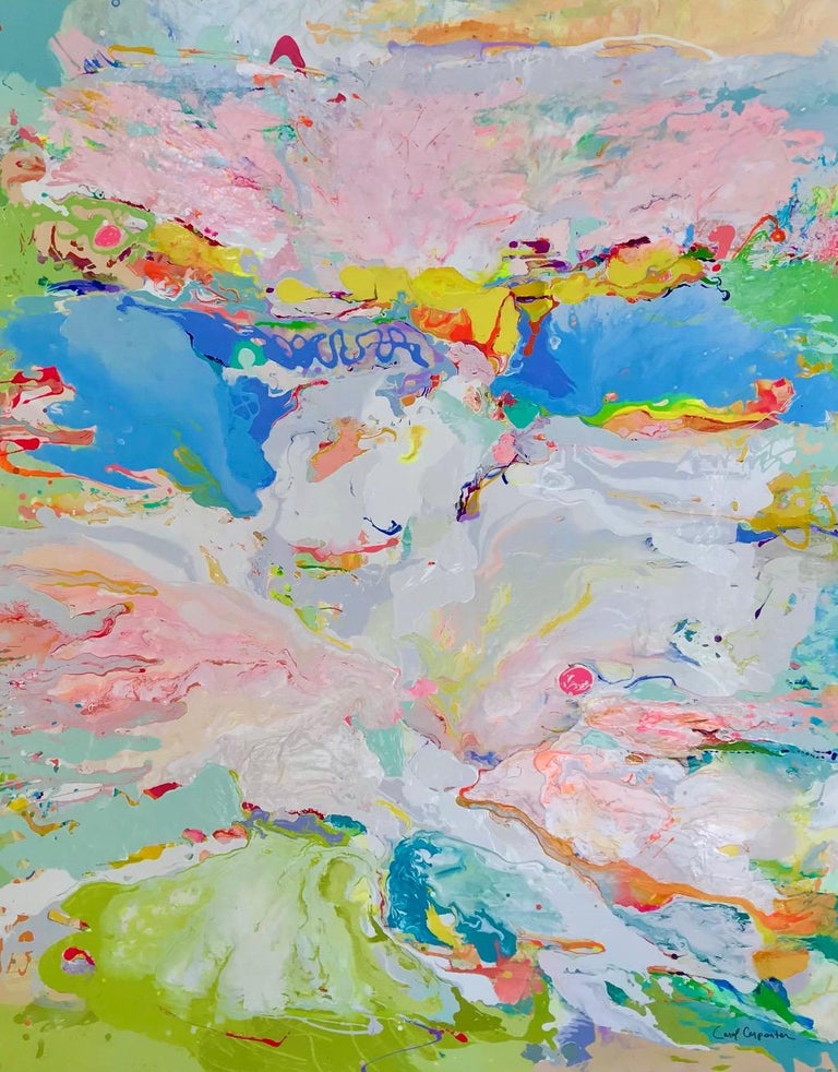 Carol Carpenter - Day Break, original 60x48 abstract expressionist ...