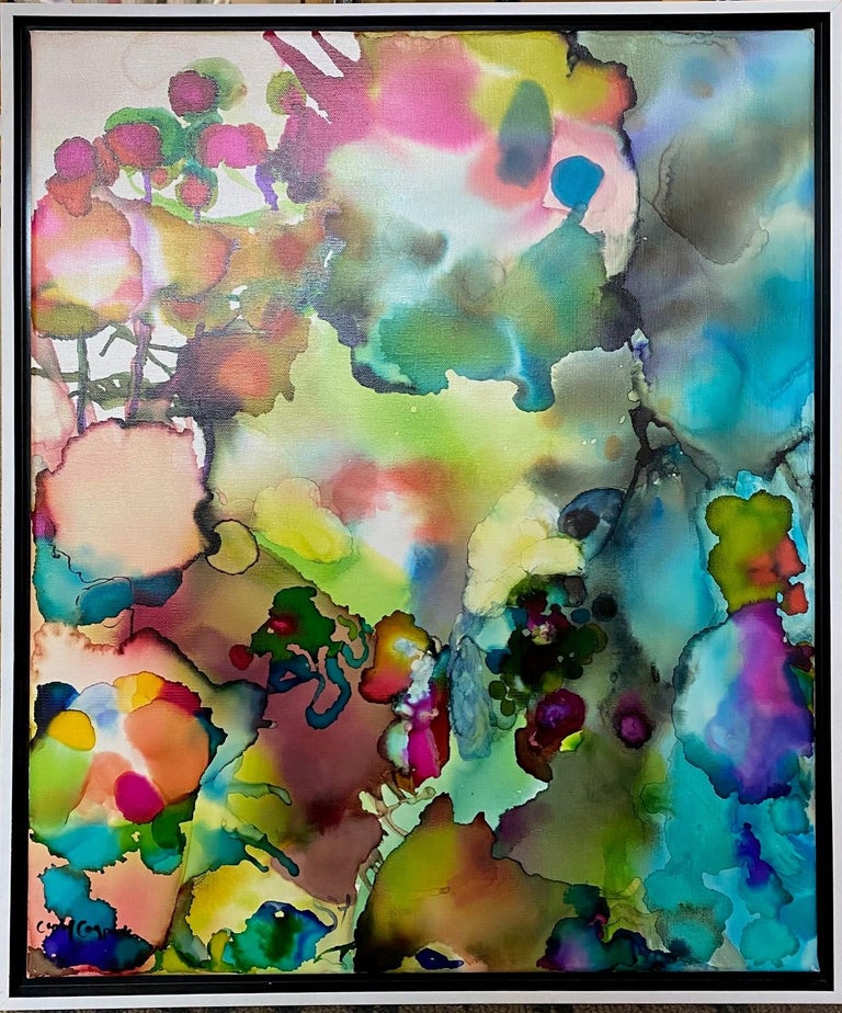 Carol Carpenter - Vista, original 24x20 abstract expressionist archival ...