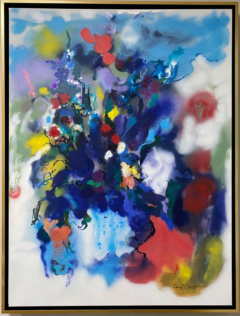 Carol Carpenter - Wild Flowers, original 40x30 abstract expressionist ...