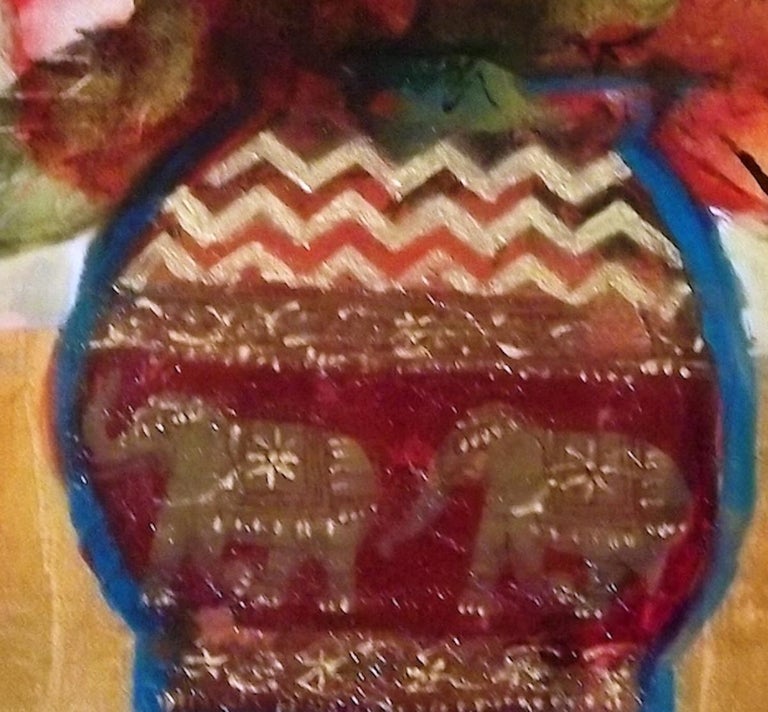 Carol Mountford - Elephant Vase, Carol Mountford, Original painting ...