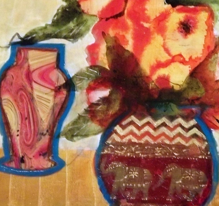 Carol Mountford - Elephant Vase, Carol Mountford, Original painting ...