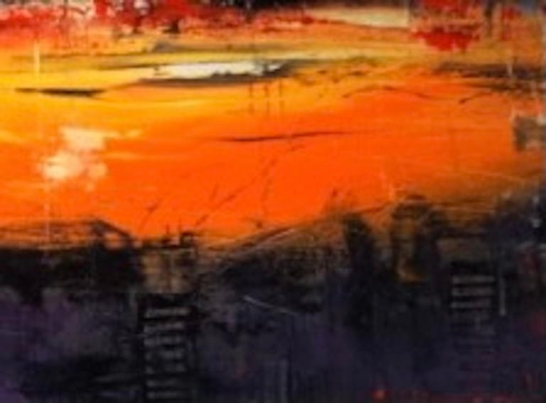 Carol Mountford - Summer Beach, Carol Mountford, Original Abstract ...