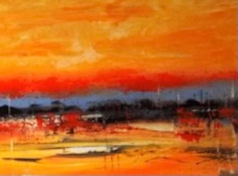 Carol Mountford - Summer Beach, Carol Mountford, Original Abstract ...