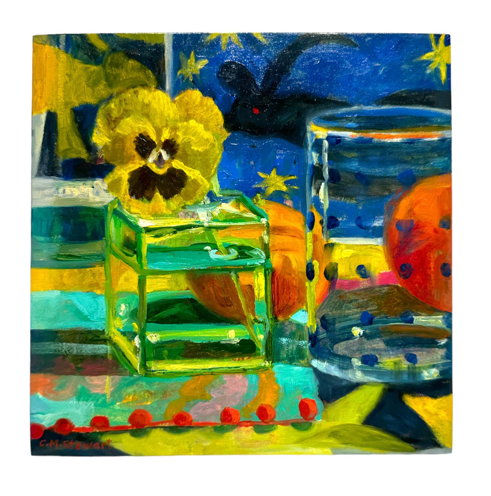 Carol Stewart - Yellow Pansy - Tablescape, Vibrant Patterns, Reflective ...