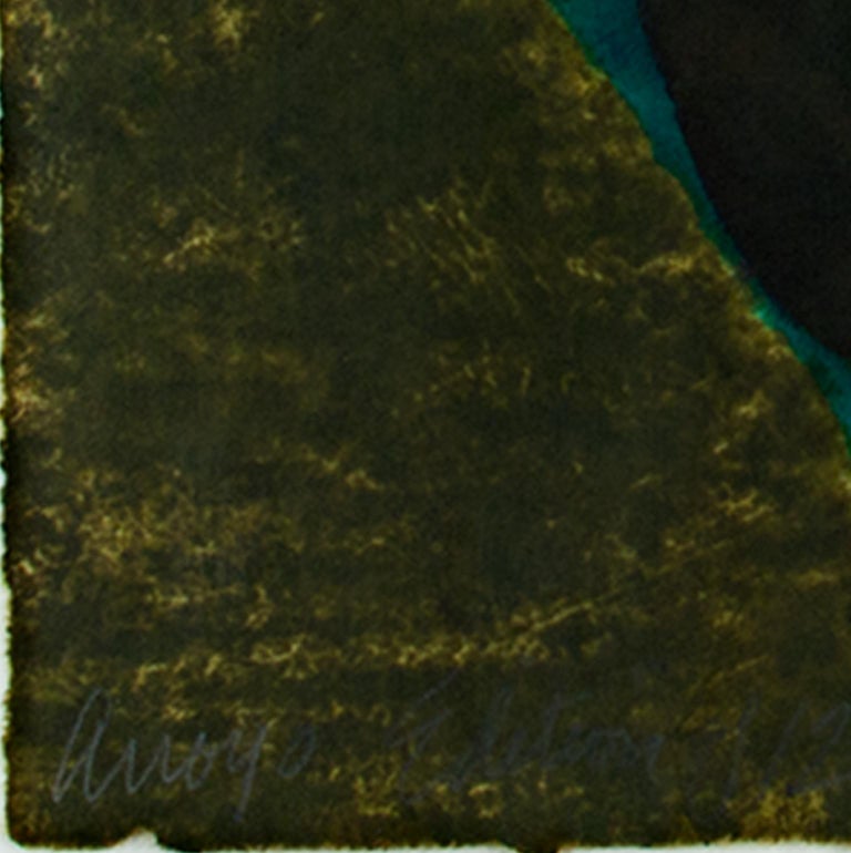 Carol Summers - "Arroyo, " Original Woodcut and Monotype signed by ...