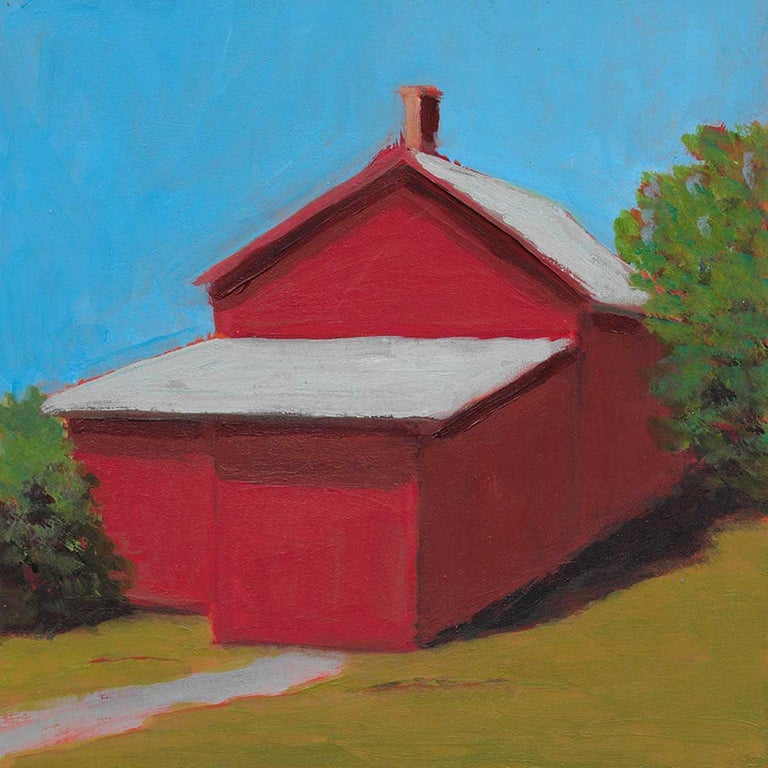 Carol Young - Peinture de grange « Apple Barn » En vente sur 1stDibs