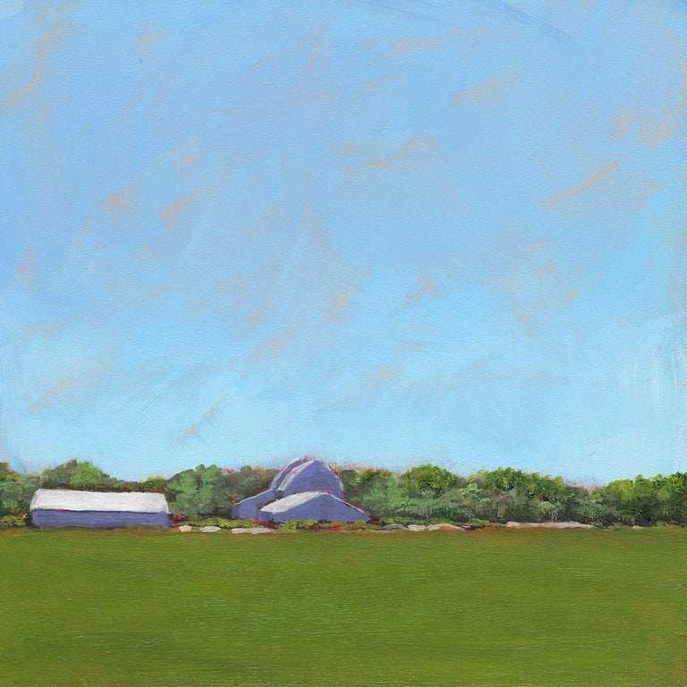 Carol Young - "Calverton Barns II," Landscape Painting For Sale at 1stDibs