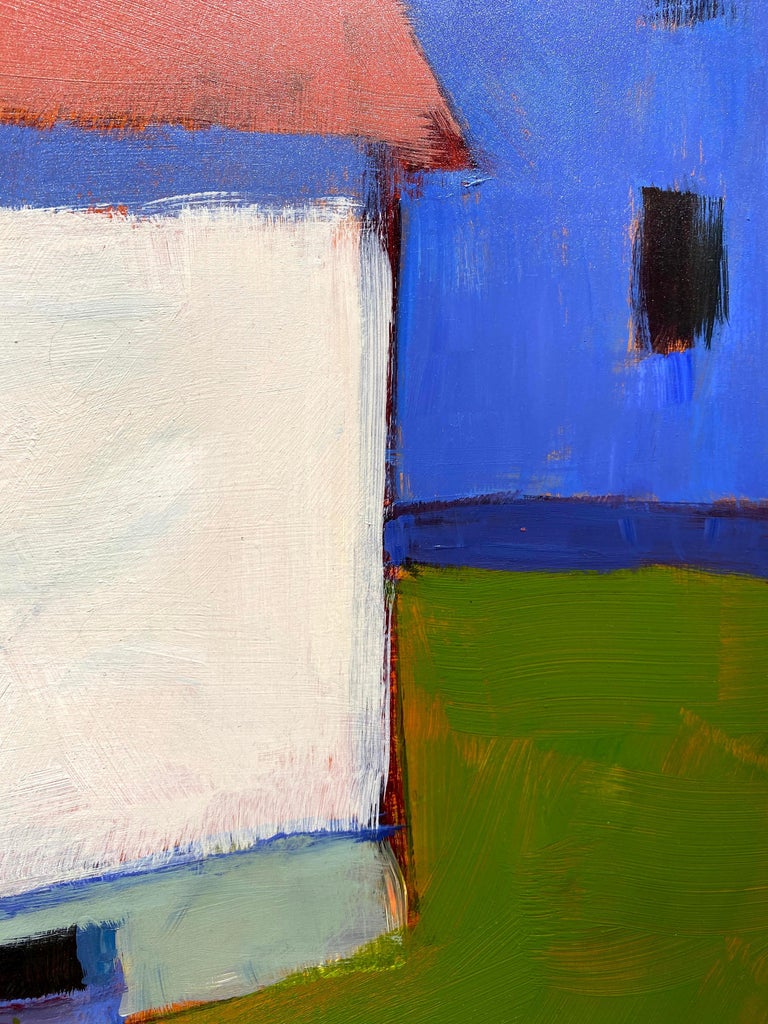 Carol Young - Carol Young, "Indigo Shadows", Barn Landscape Acrylic ...