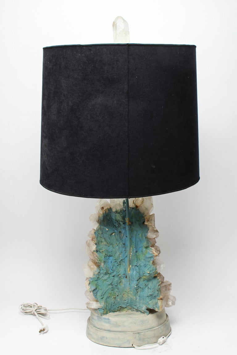 Carole Stupell Hollywood Regency Quartz Crystal Cluster Table Lamp at ...