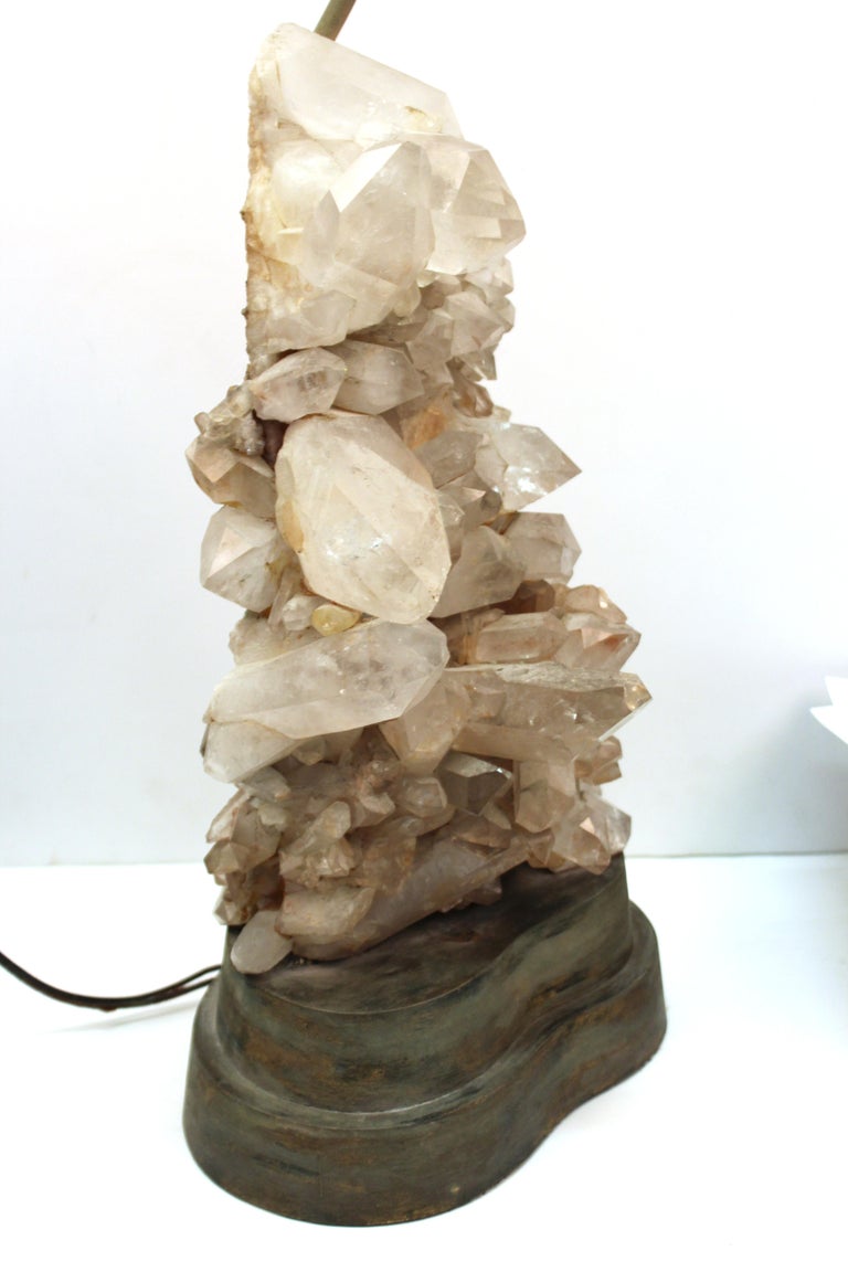 Carole Stupell Mid-Century Modern Quartz Crystal Cluster Table Lamp at ...